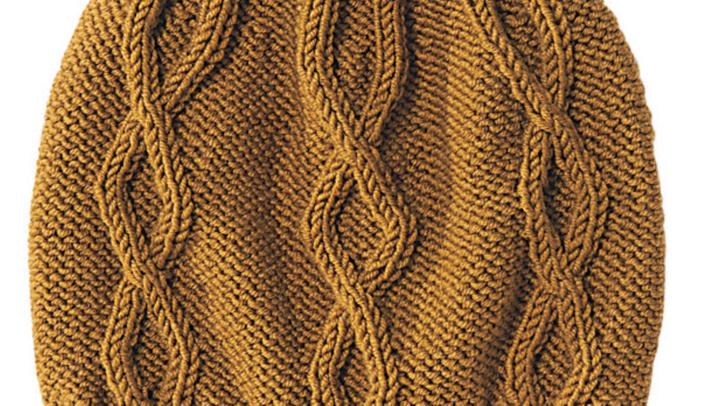 Strickmuster: Mütze mit Rautenmuster: Anleitung zum Stricken | BRIGITTE.de