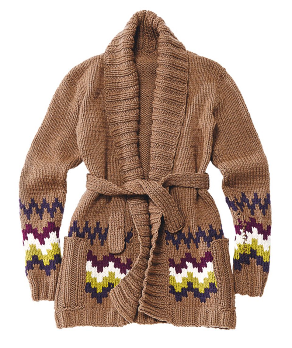 Strickmuster: Strickjacke mit Muster - Anleitung und Schnitt | BRIGITTE.de