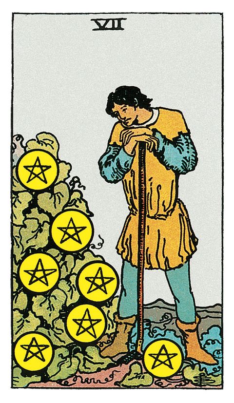 Sieben Mnzen Tarot