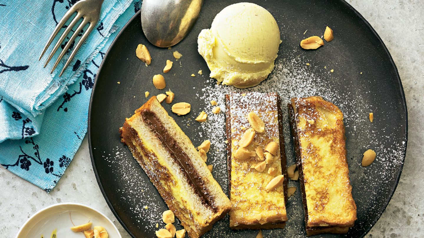 Schoko-French-Toast mit Vanilleeis | BRIGITTE.de