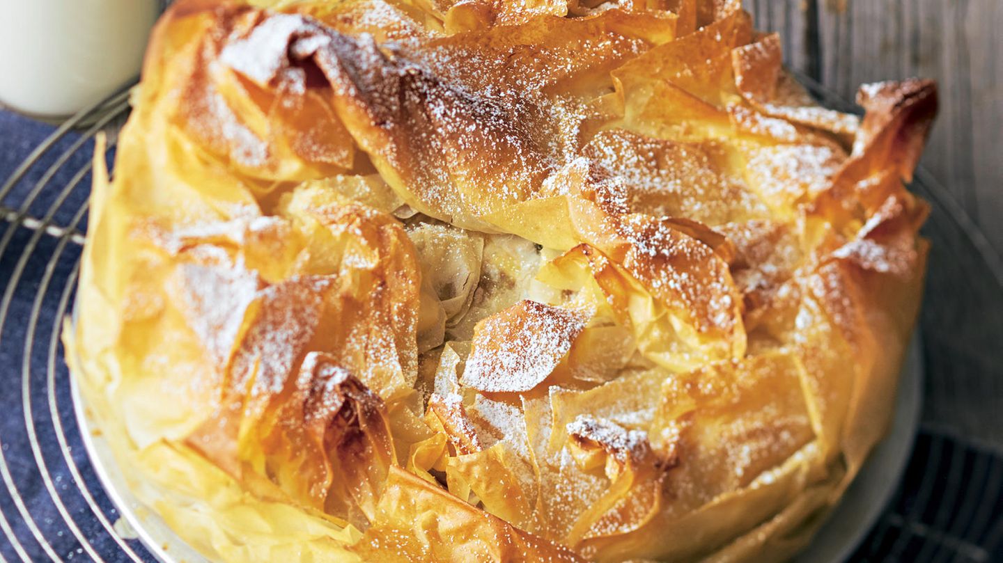 Apfel-Filoteig-Kuchen | BRIGITTE.de