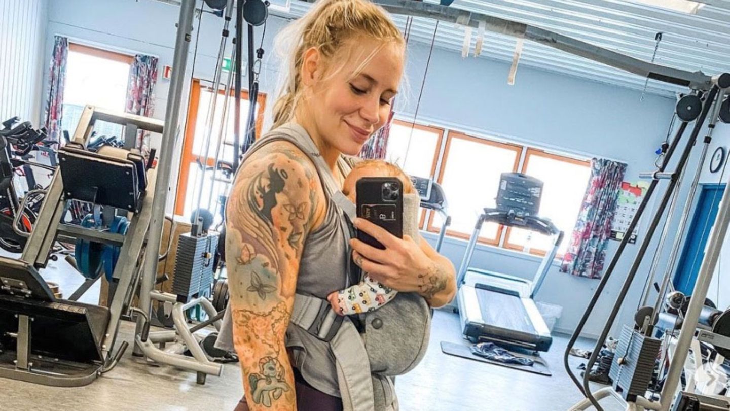 Helene Thorsen: Fitness-Mum geht drei Tage nach Geburt ins Gym ...