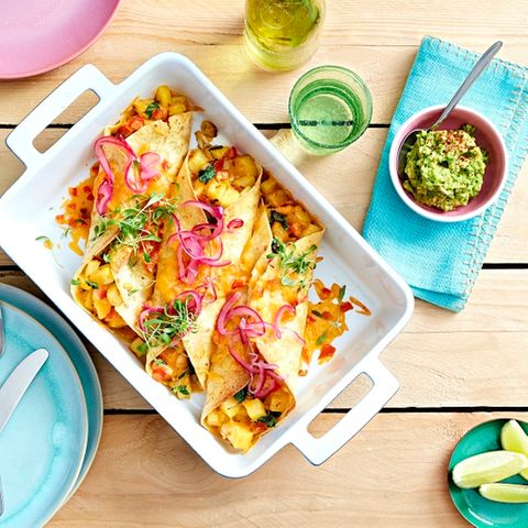 Vegetarische Enchiladas mit Kartoffeln | BRIGITTE.de