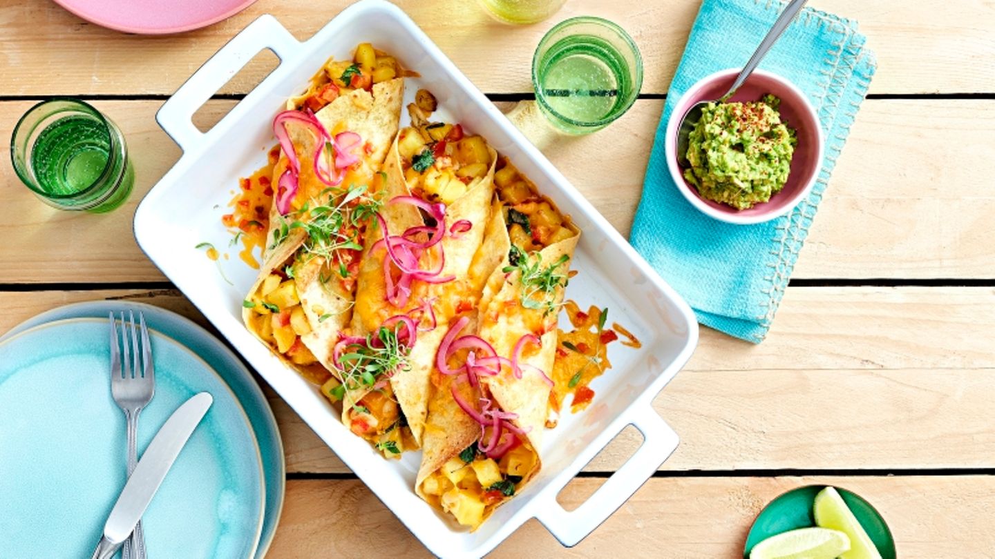 Vegetarische Enchiladas mit Kartoffeln | BRIGITTE.de