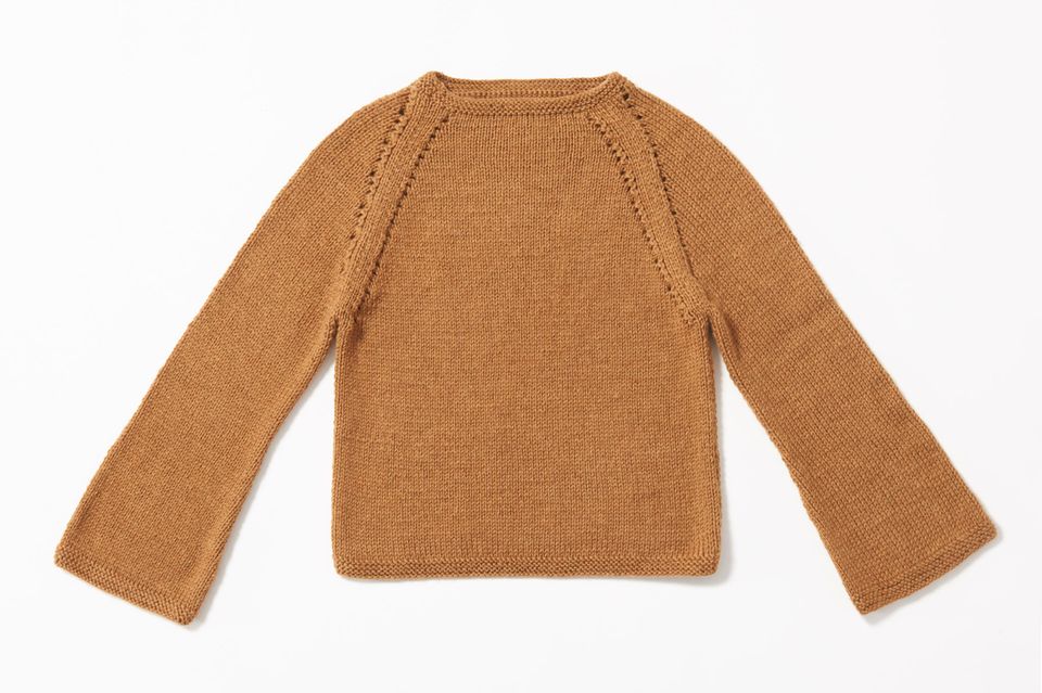 Pullover mit Trompetenärmeln stricken: Strickanleitung | BRIGITTE.de