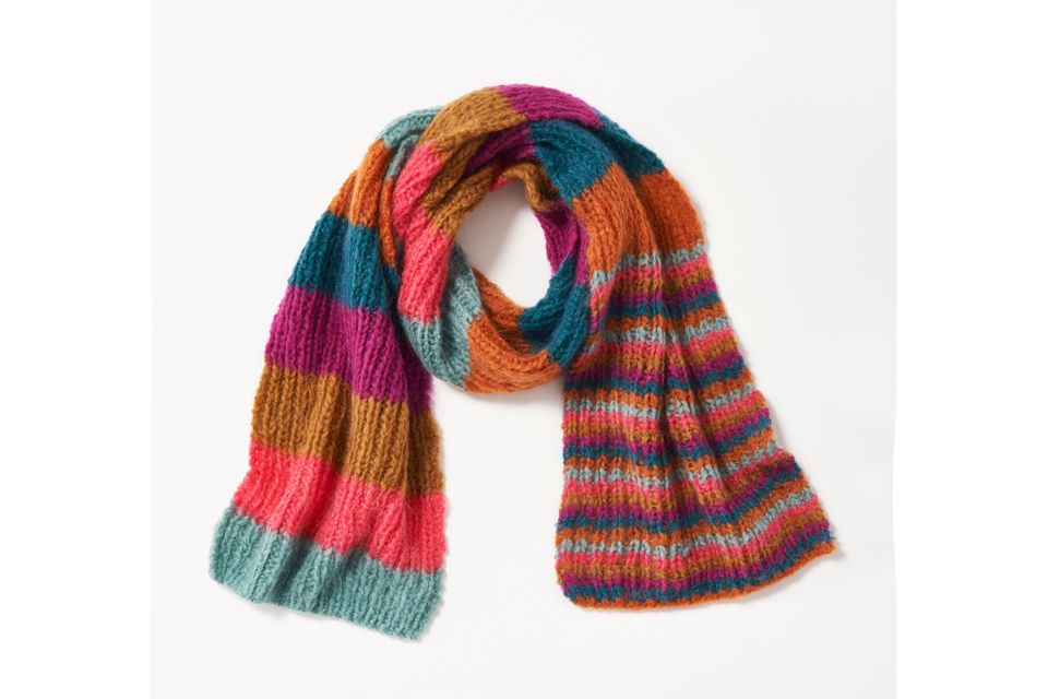 Bunten Streifenschal stricken: Strickanleitung | BRIGITTE.de