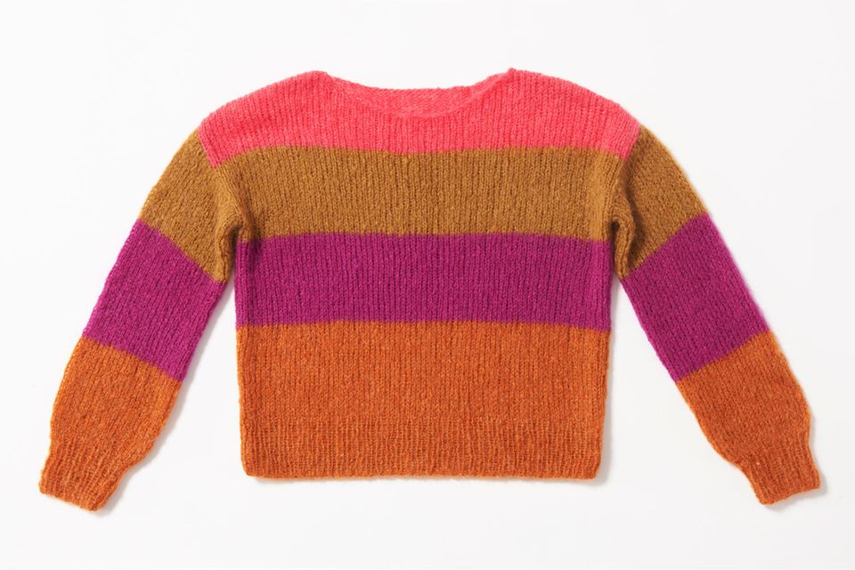 Color-Block-Pullover stricken: Strickanleitung | BRIGITTE.de