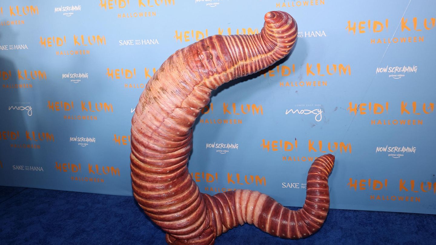 Halloween-Party: Heidi Klum wird zum Wurm | BRIGITTE.de