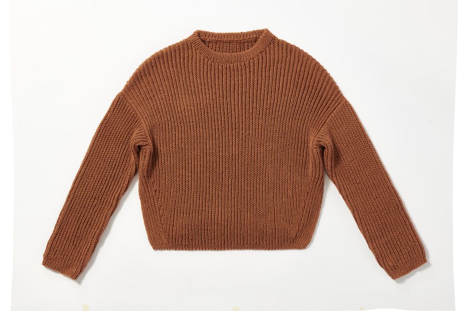 Gemütlichen Halbpatent-Pullover stricken: Strickanleitung | BRIGITTE.de