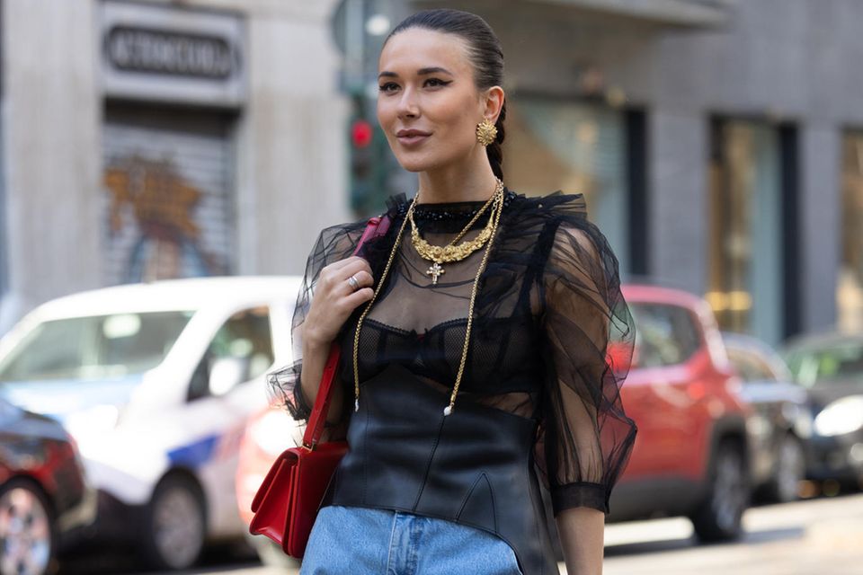 Mesh-Trend. So machst du transparentem Look alltagstauglich | BRIGITTE.de