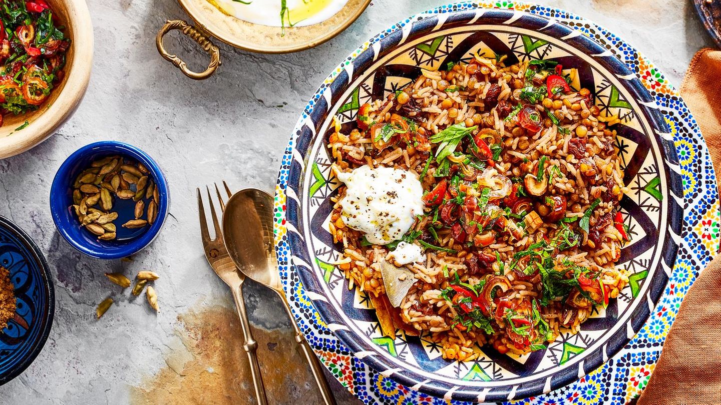 Mujadarra mit Dattel-Salsa | BRIGITTE.de