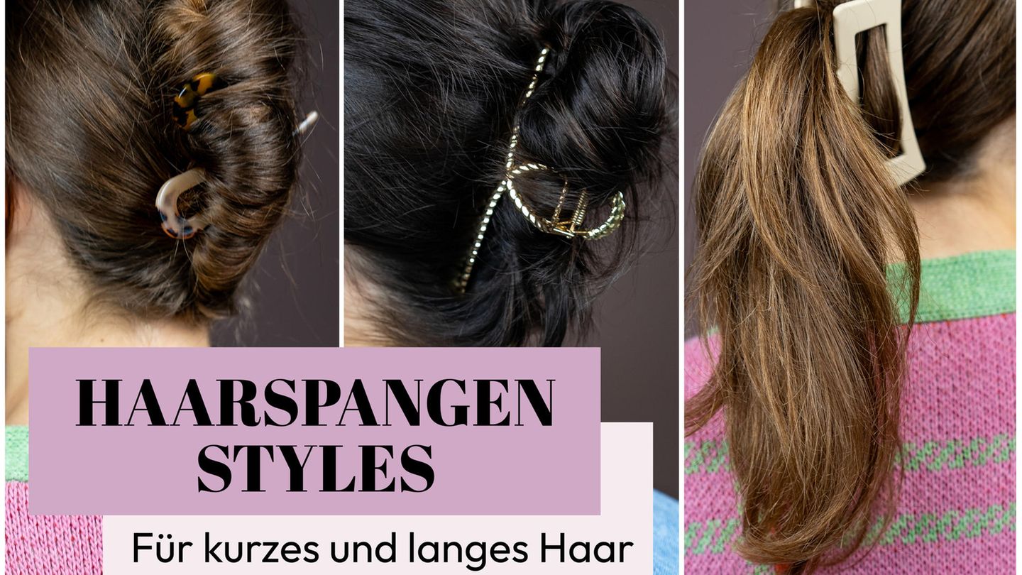 Frisuren mit Spangen: Live-Shopping zeigt 4 Styles | BRIGITTE.de
