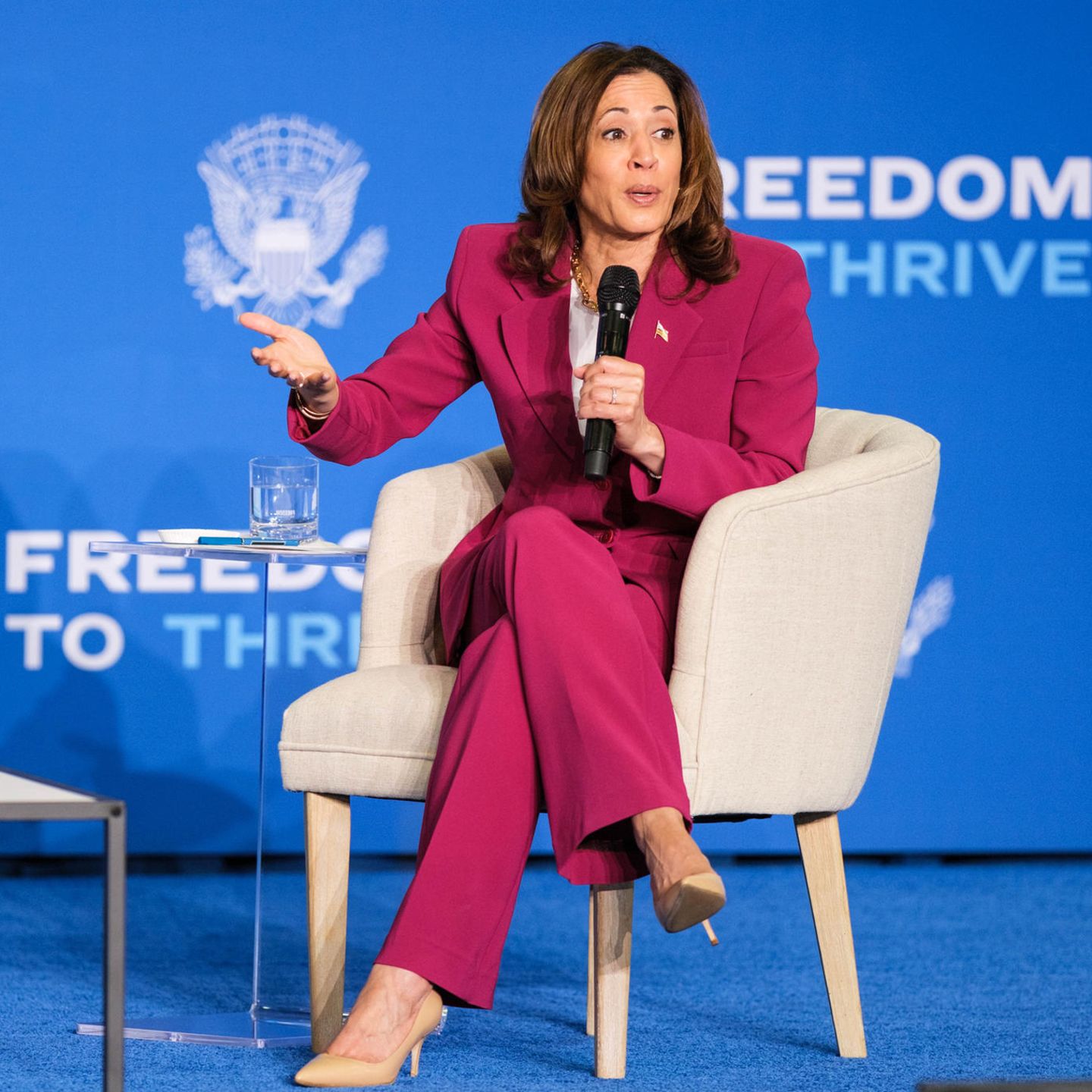 Kamala Harris setzt im Wahlkampf auf Erfolgs-Style von Michelle Obama ...