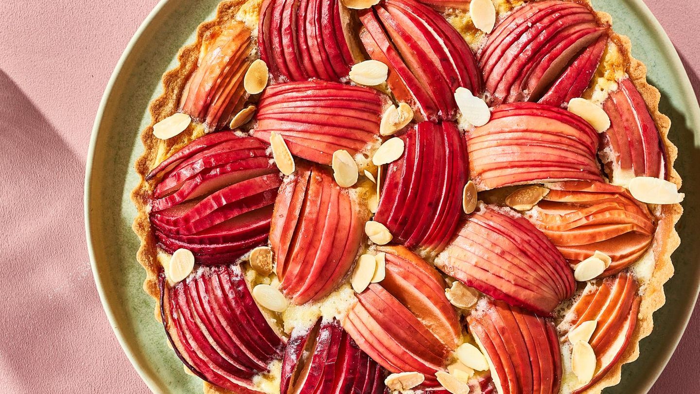 Apfel-Mandel-Tarte mit Mascarpone | BRIGITTE.de