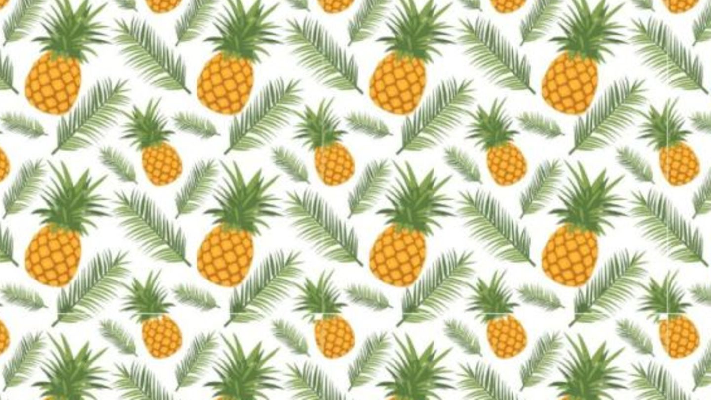 Suchbild: Alle lassen sich von der Ananas ablenken, doch findest du den ...