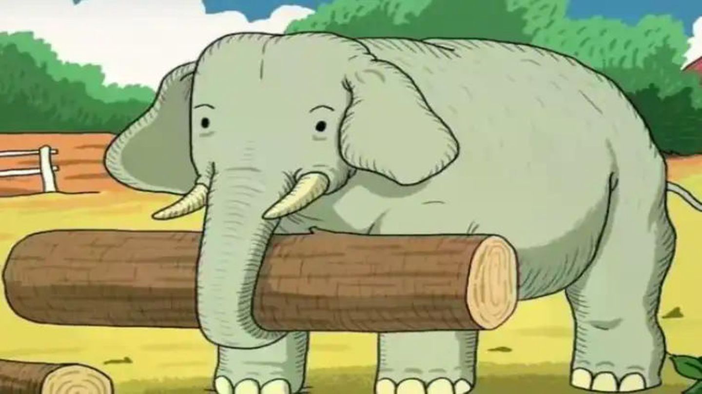 Suchbild: Den Elefanten sehen alle sofort – doch nur 1/10 kann das ...