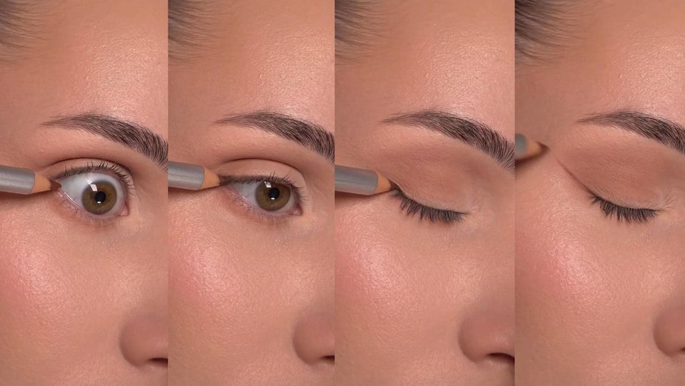 Kajal-Trick für Schlupflider: Blinzeln und gleiten – Make-up-Anfänger ...