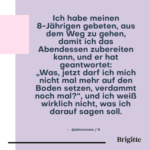 Teenager-Sprüche: "Heute ist Pyjama-Tag, und mein Kind will Jeans ...